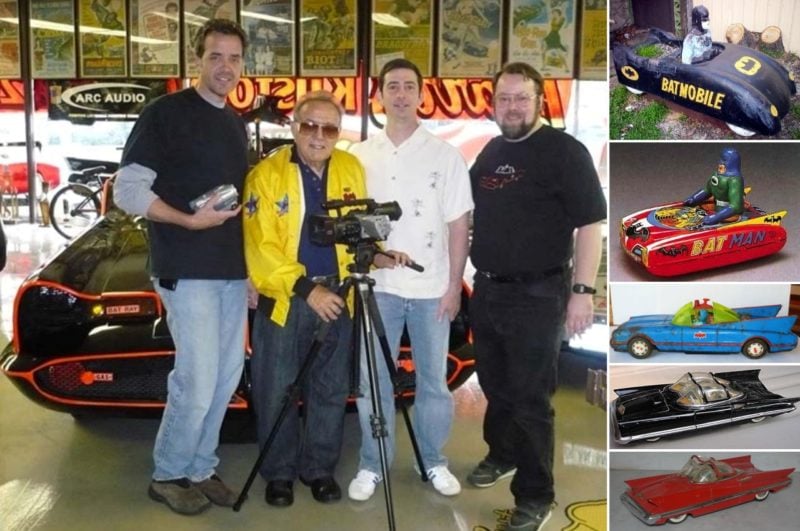 George Barris et la Batmobile Futura… Mark Racop et la Batmobile ...